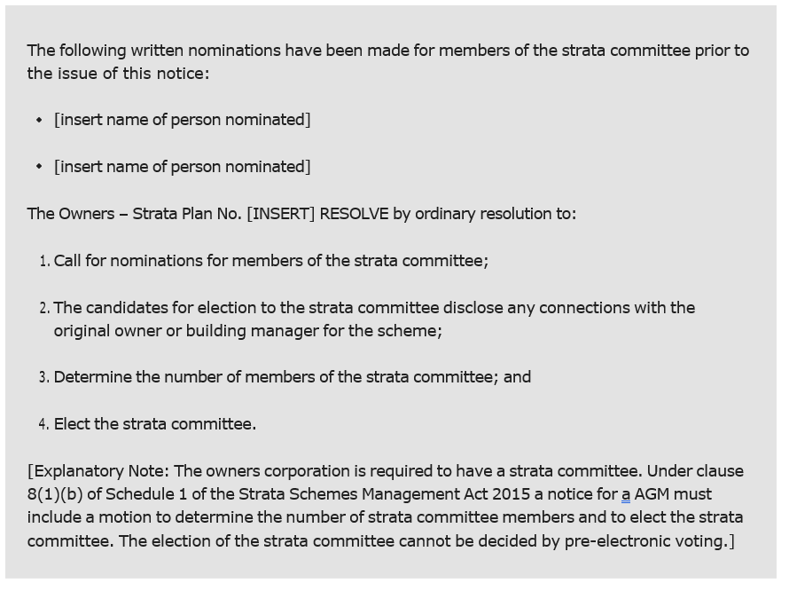 What is the proper way to appoint a strata committee? - Bannermans Lawyers